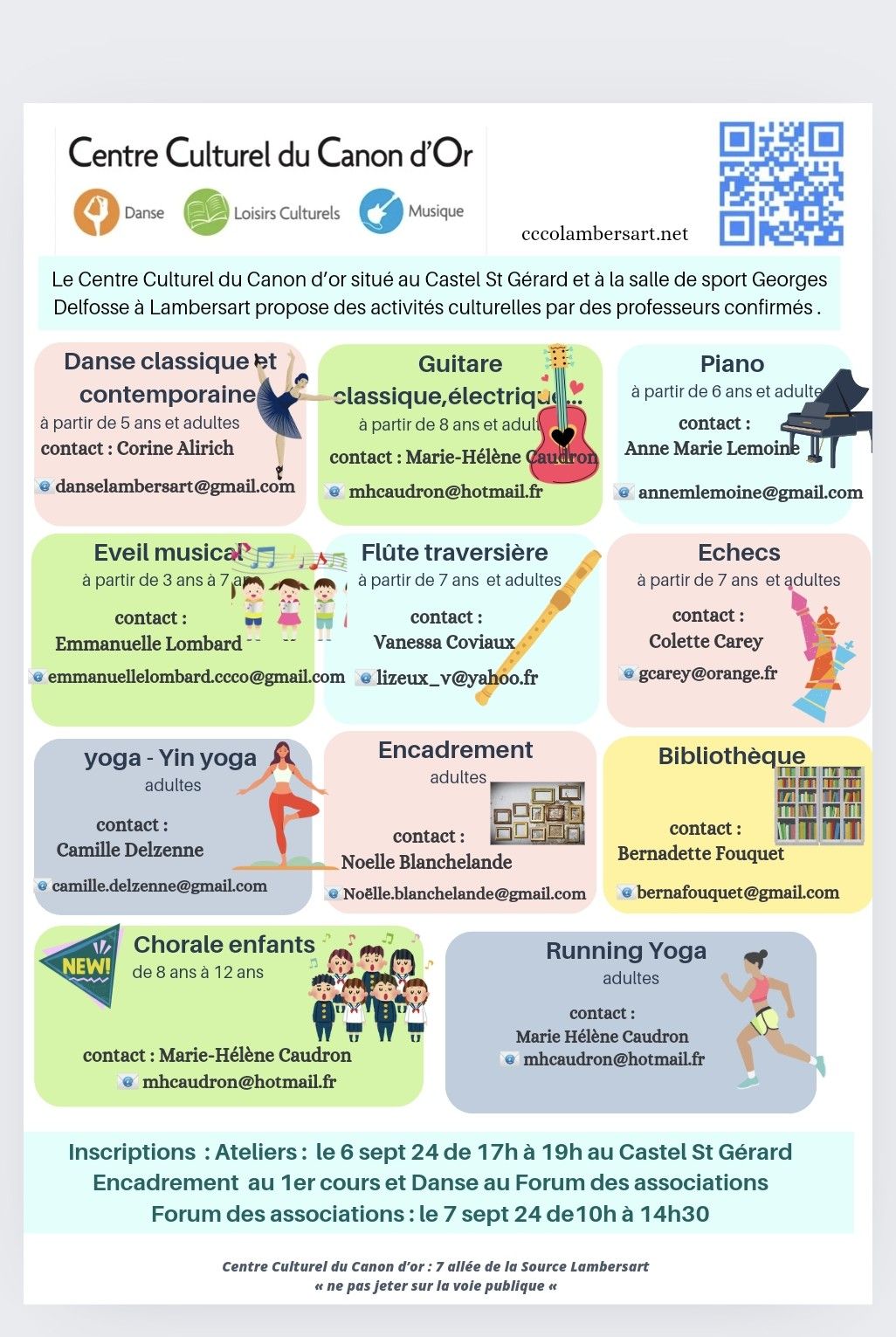 Nouvelle plaquette du CCCO JUILLET 24 | CCCO Lambersart